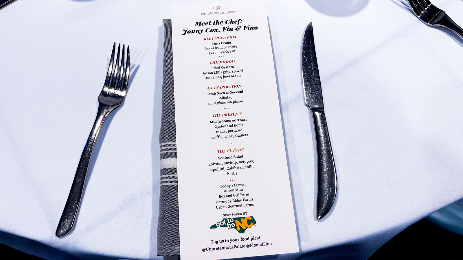 Photos from our Meet the Chef dinner at Fin & Fino – Unpretentious Palate