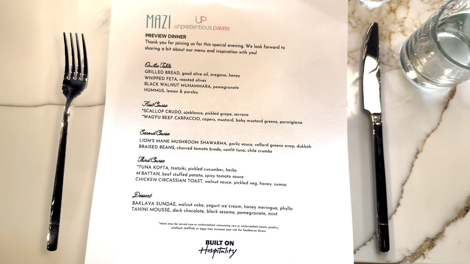 Photo recap: Mazi preview dinner – Unpretentious Palate